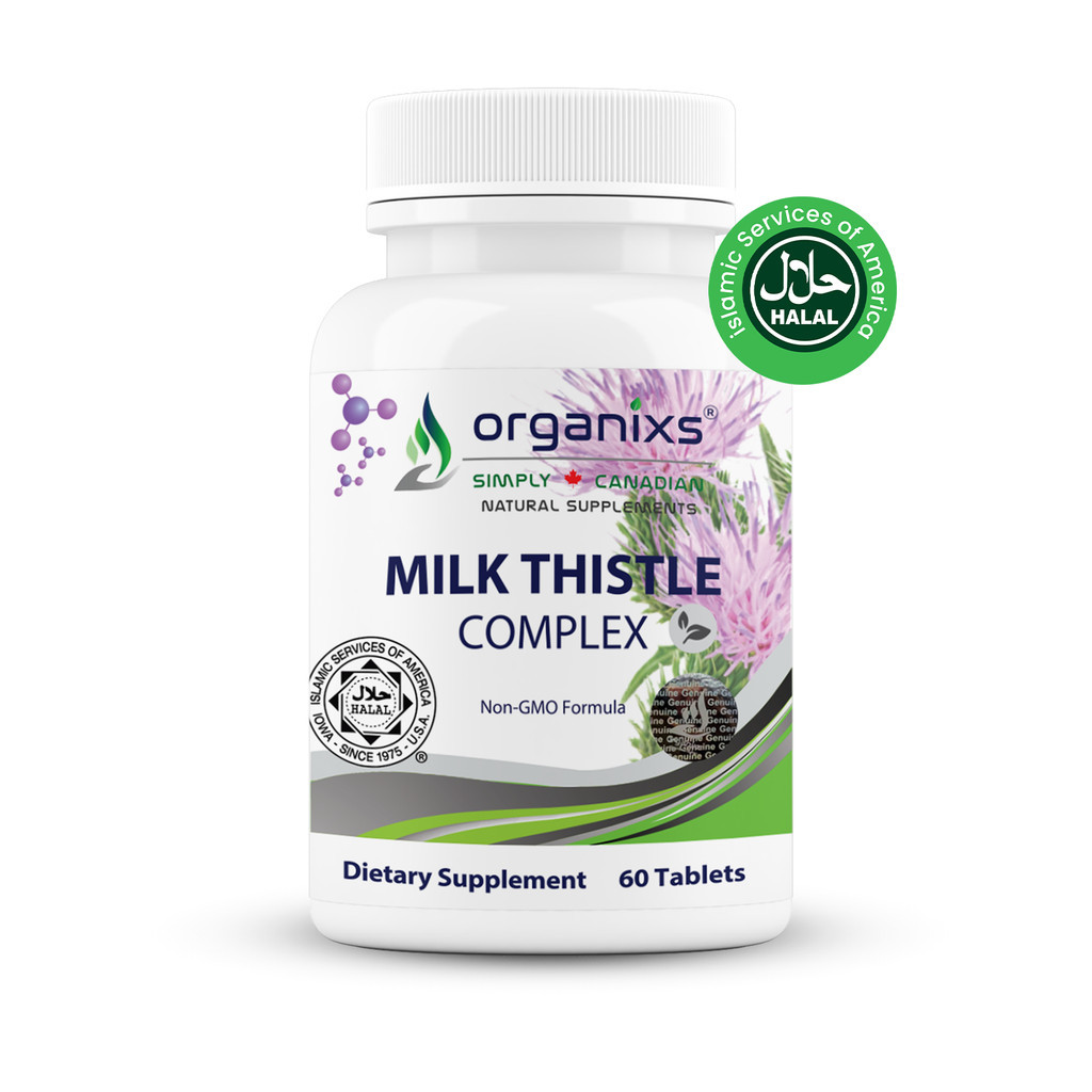 Organixs Canada Halal Milk Thistle Complex 450 mg High Strength, with ...