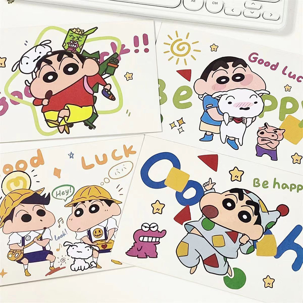 Cartoon Lucky Crayon Shin Chan Envelope Cute Kraft Paper Letter Student ...