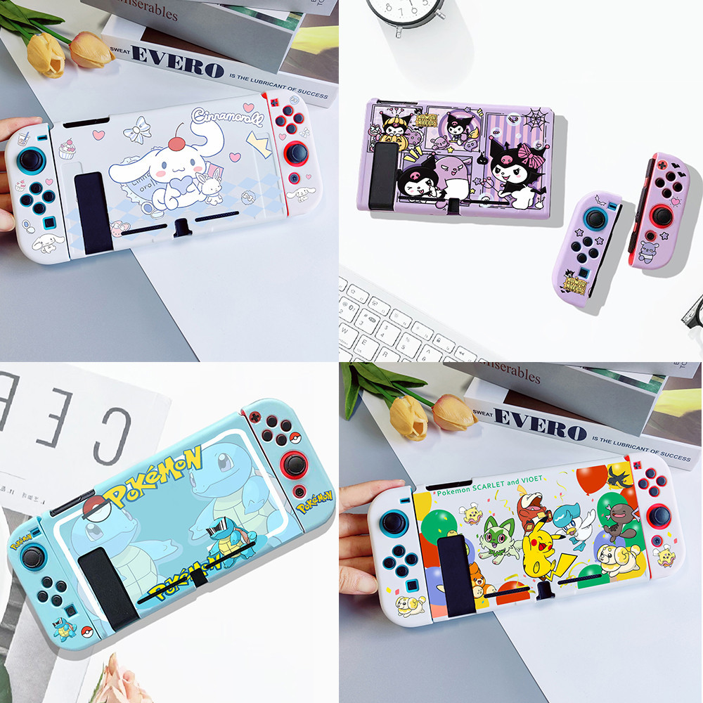 Kuromi Switch Protective Case Silicone Sleeve Ns Soft Shell with Plug ...