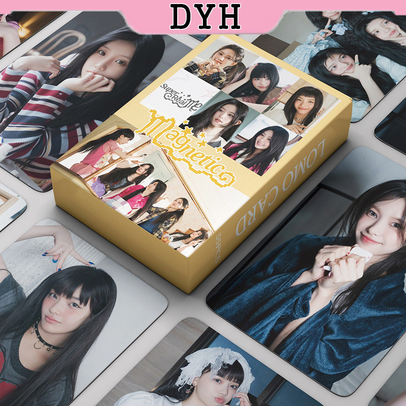 55pcs/box ILLIT Photocards Magnetic Album KPOP LOMO Card Collection ...