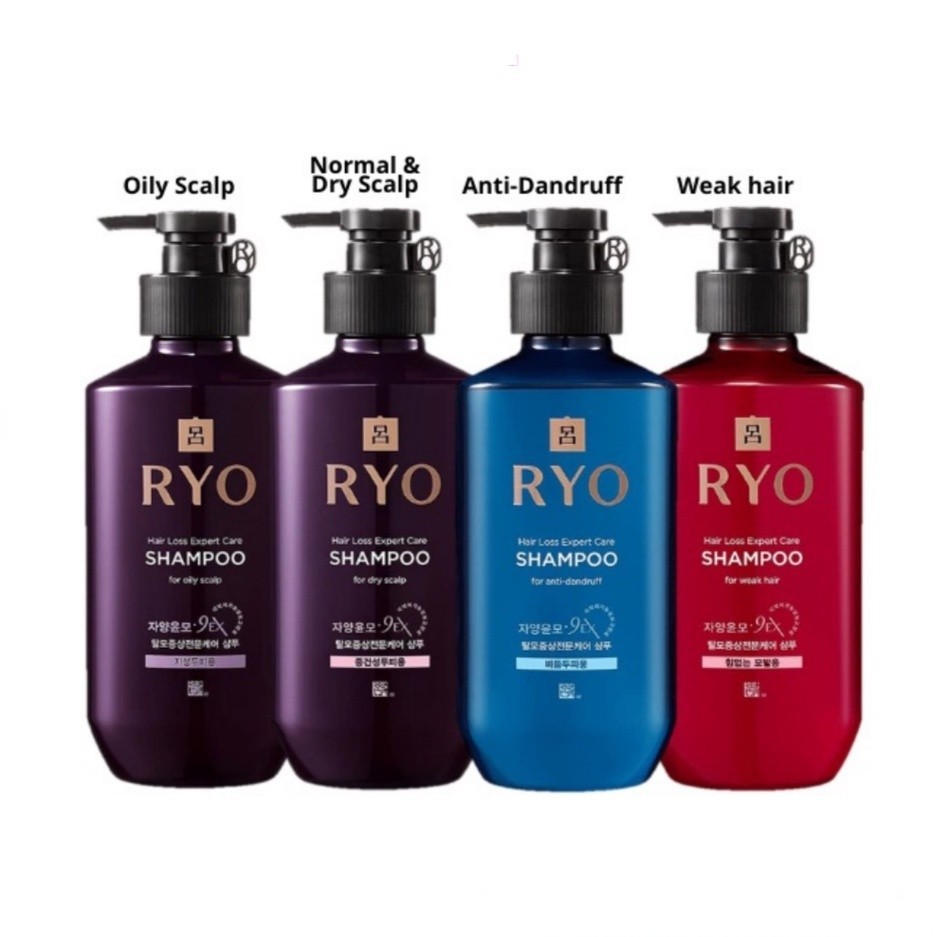 Ryo Hair Loss Expert Care Shampoo 400ml / 100ml Anti-Dandruff Oily ...