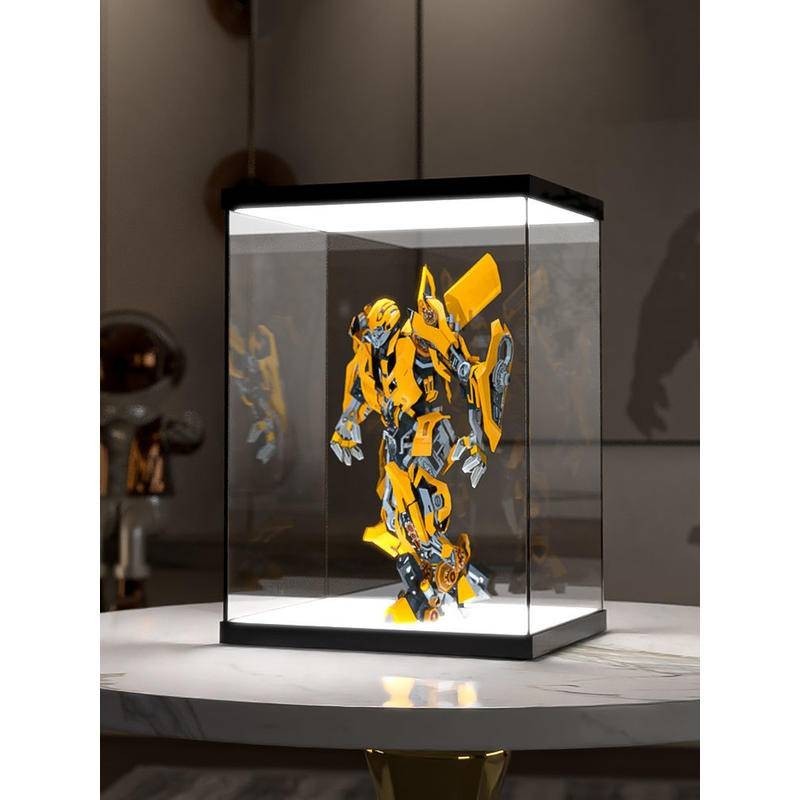 Acrylic Lego Display Box with Light Gundam Model Building Block Figure ...