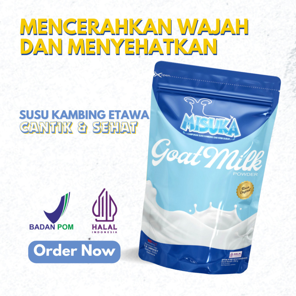 Misuka Goat Milk Etawa Super ORIGINAL Flavor 250gr - Beauty Milk To ...