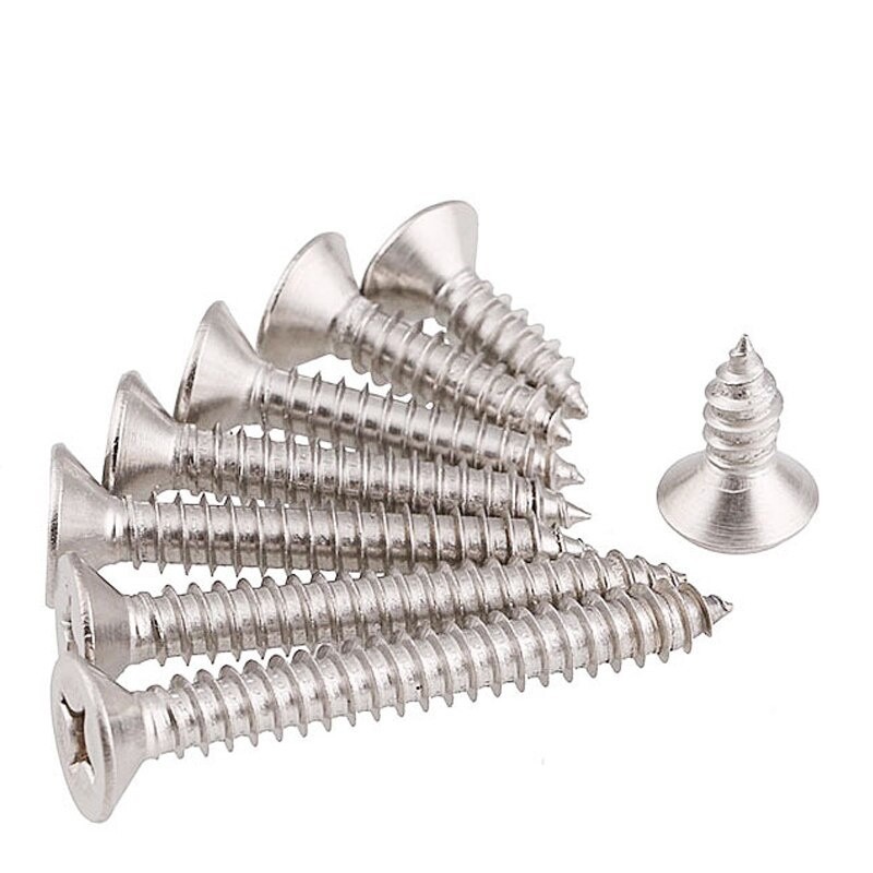 Self-drilling Screw Inox 304 Flat Head / mo / Flat Head | Shopee Malaysia