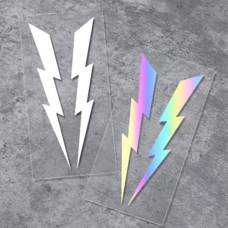 2 Pieces Pack Reflective Lightning Motorcycle Sticker Car Decal DIY ...