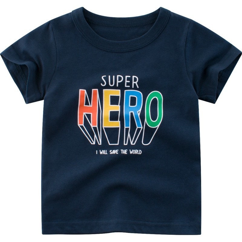 Boys Cartoon Printed T-Shirt Children Cotton Shirt Kids Top Clothes ...