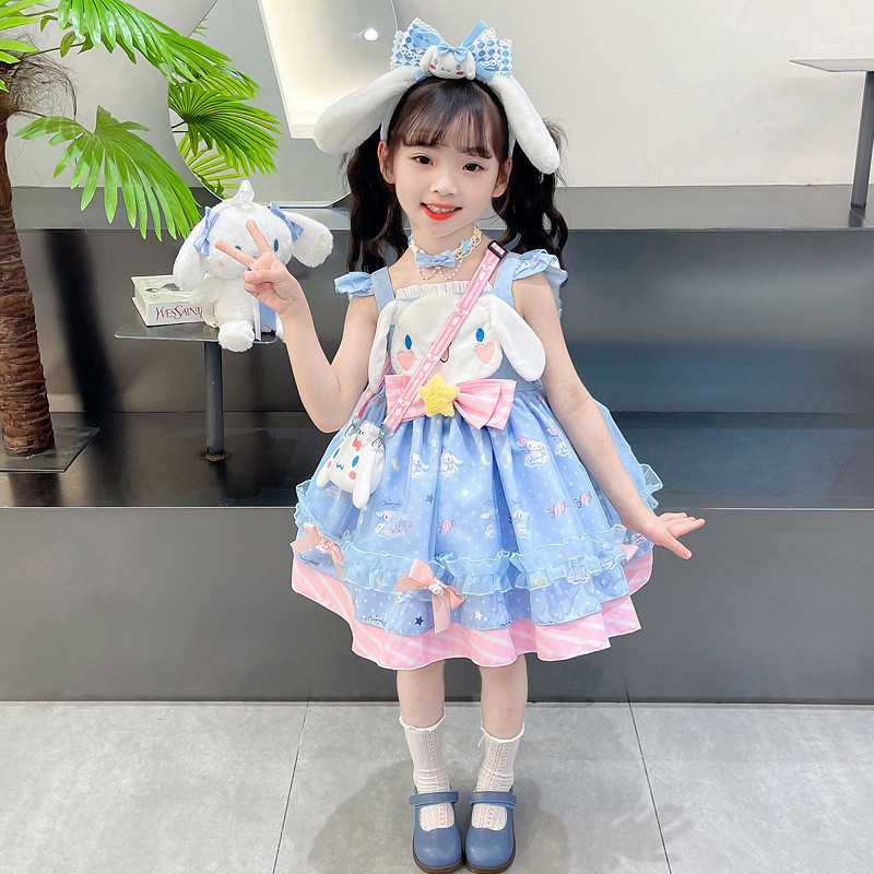 Girls 2024 Summer New Style Cinnamoroll Princess Dress Girl Children ...