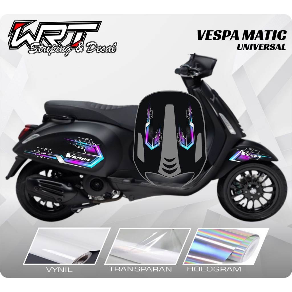Cool Vespa Automatic/Sprit/LX/Universal Graphic Transparent Sticker ...