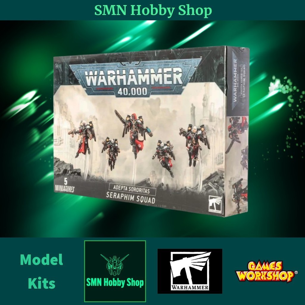 Miniatures Adepta Sororitas Seraphim Squad 5 Miniatures Board Games ...