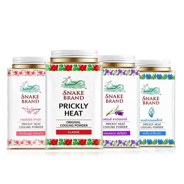 [Auth] Snake Brand Prickly Heat Cold Rash Powder 140g Helps Alkaline ...