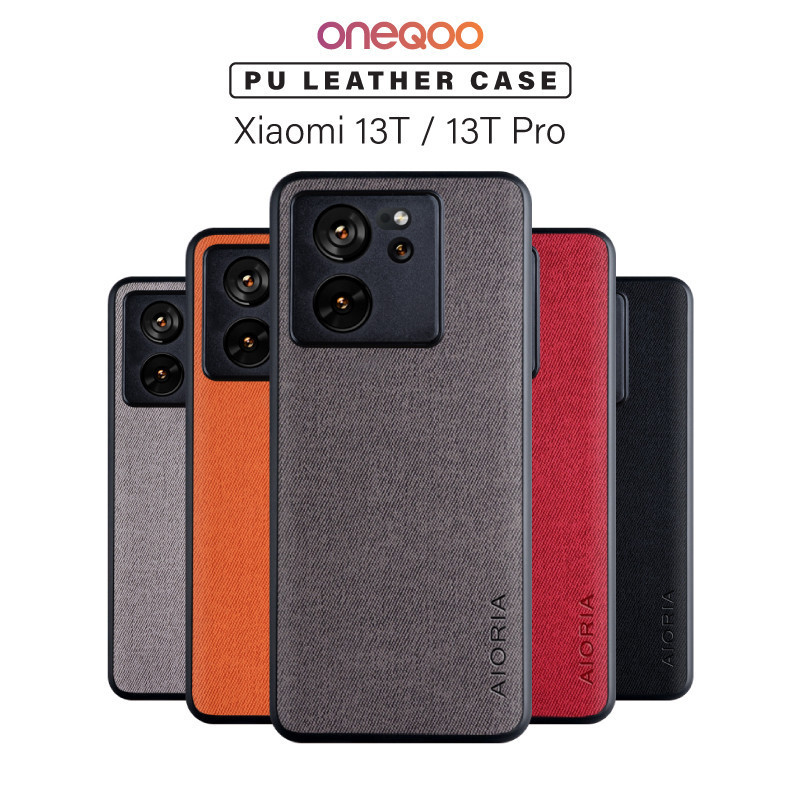 OneQoo Xiaomi 13T / 13T PRO Casing Camera Protection Cover Textile ...