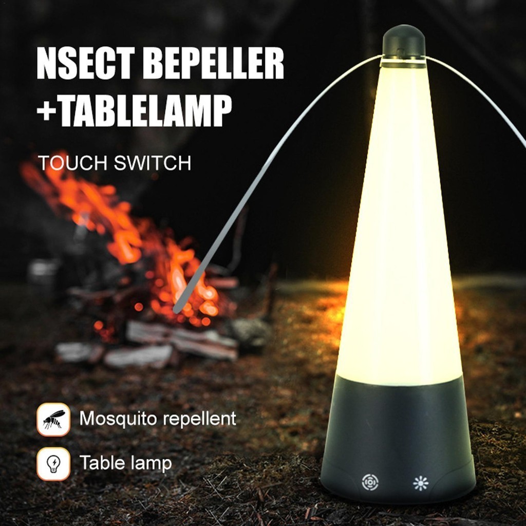 LED Light Rechargeable fly repellent fan Mosquito Bugs Repellent Insect ...
