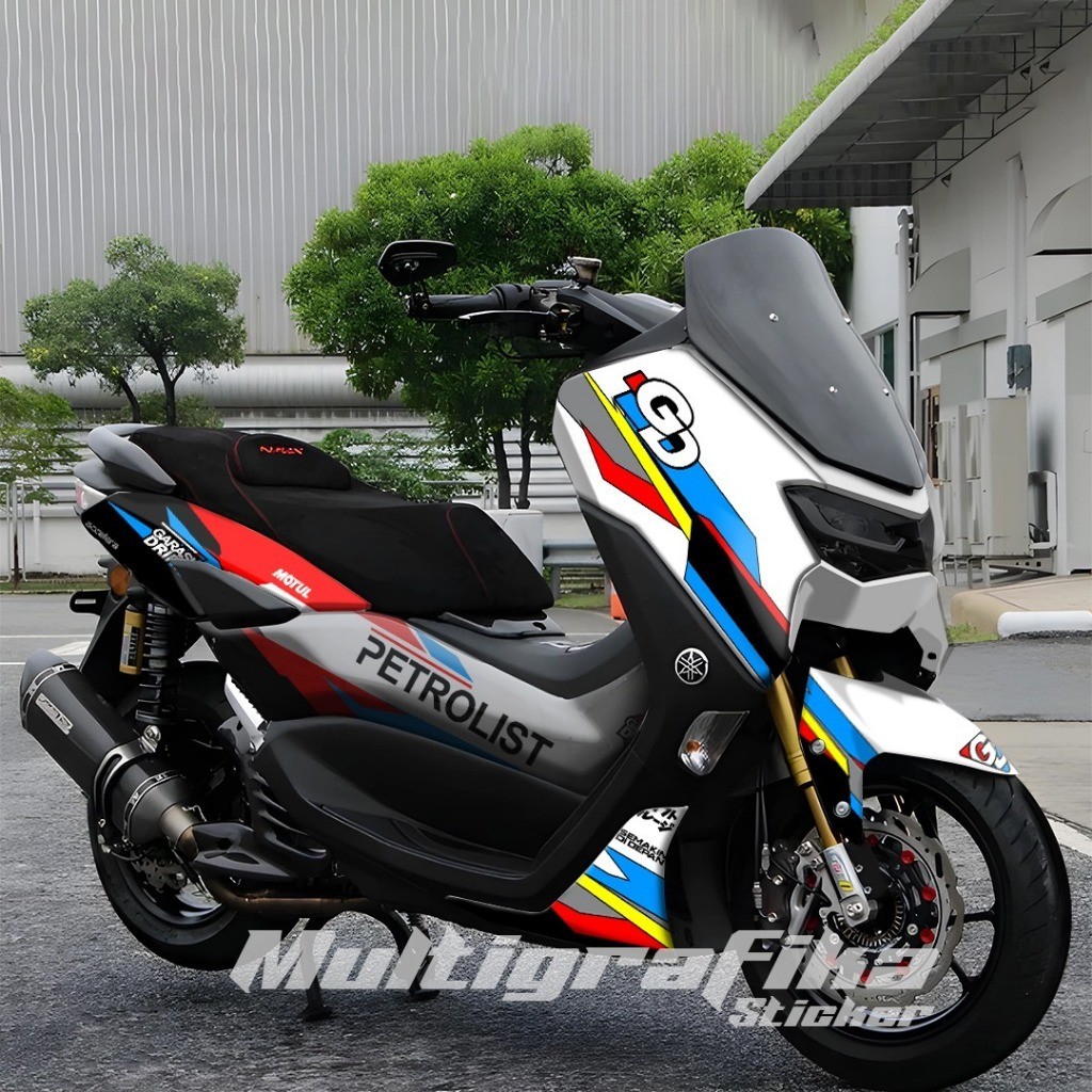 YAMAHA NMAX OLD and NMAX NEW Silver Motorcycle Decal Stickers 140524 IZ ...