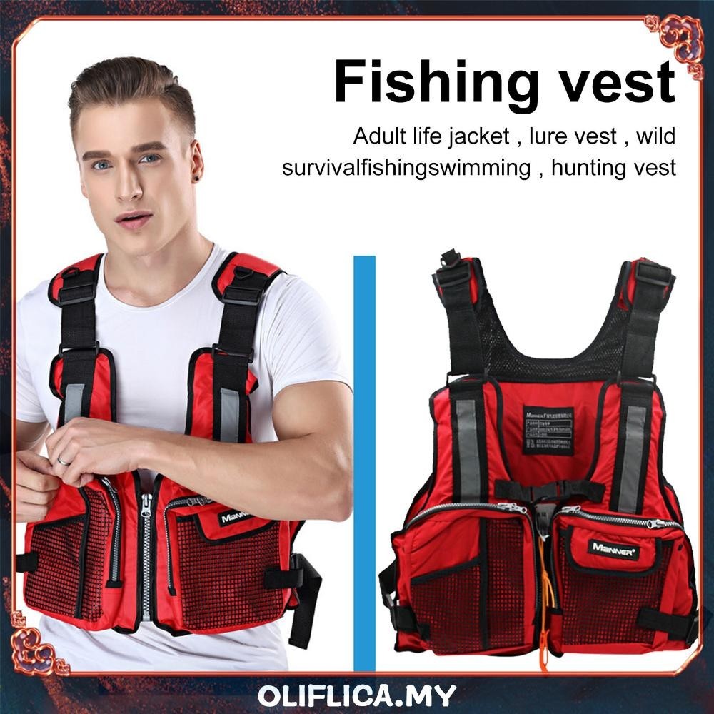 [Oliflica.my] Life Jacket for Adult Swimming Aid Buoyancy Vest Personal ...