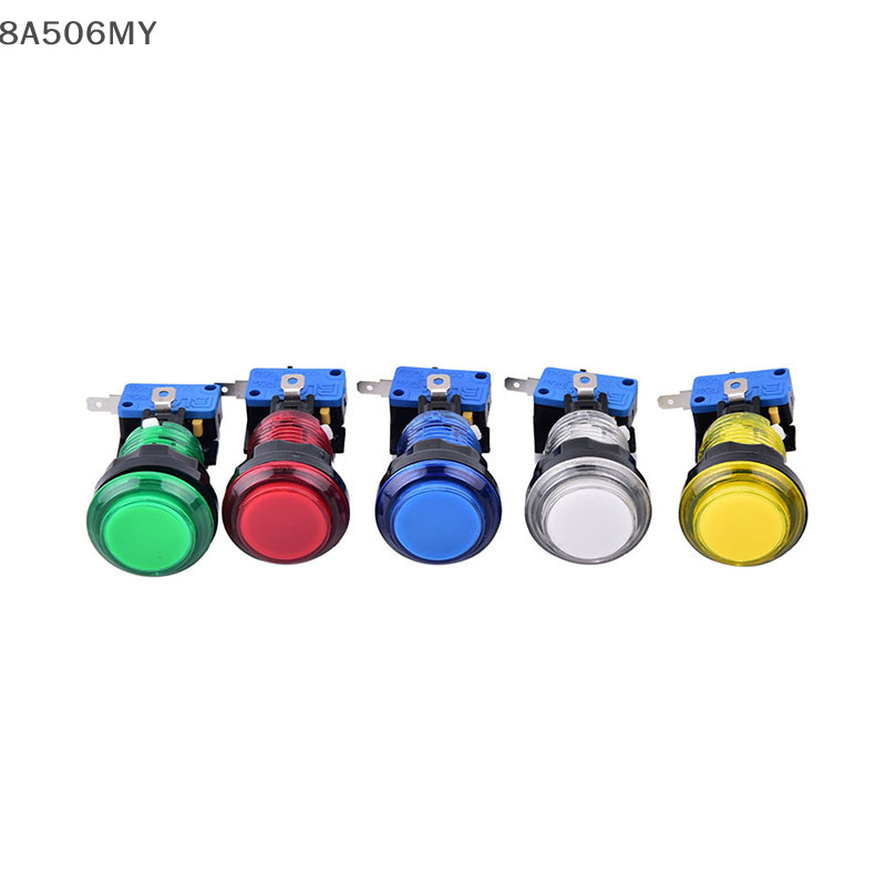 8A506 1pc round lit illuminated arcade video game push button switch ...