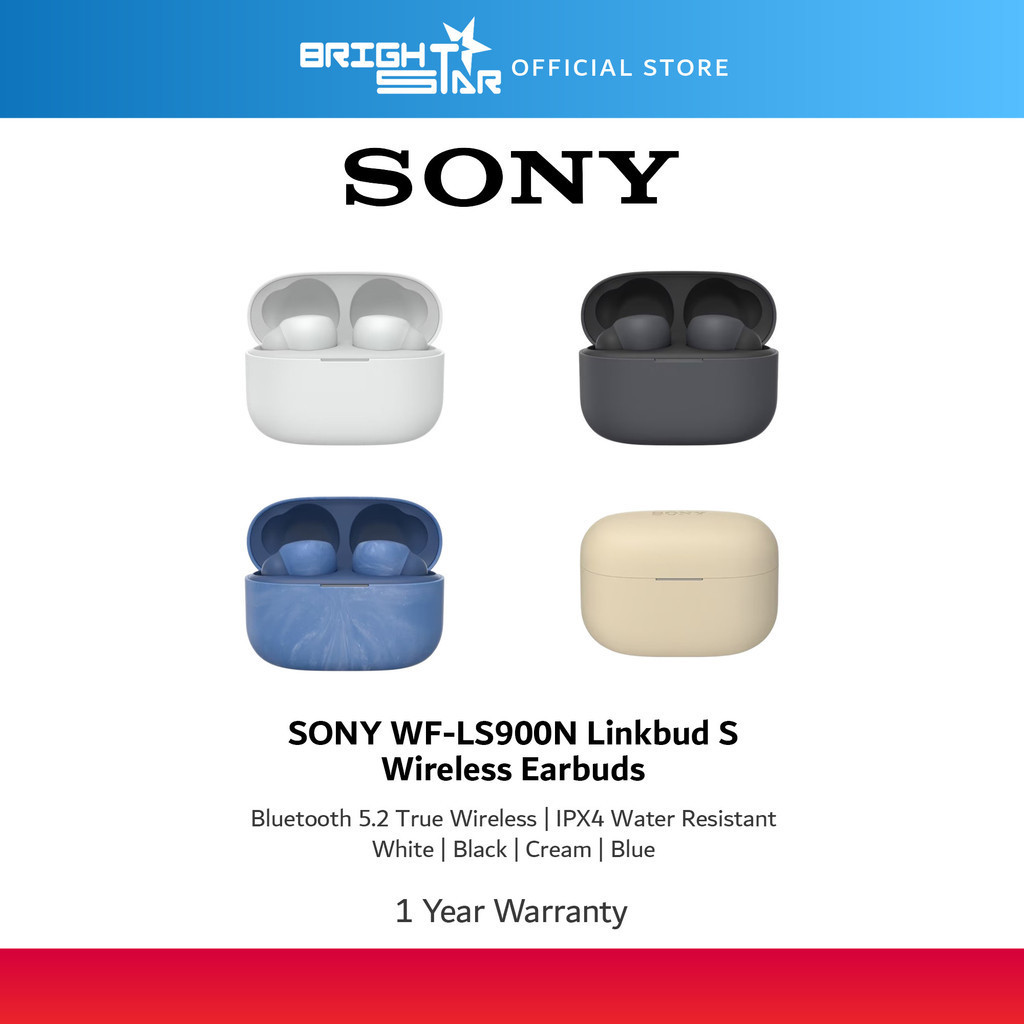 SONY WF-LS900N Linkbuds S Wireless Earbuds (Black,White,Cream,Blue) | Shopee Malaysia
