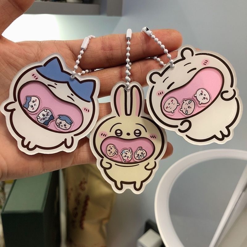Chiikawa Shake Keychain Cute Acrylic Pendant Surprise Gift for Students ...