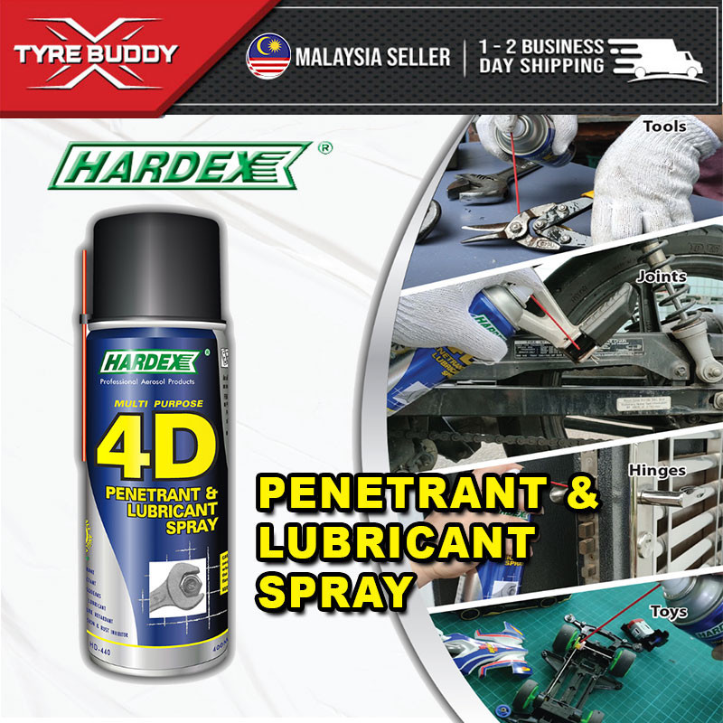 HARDEX 4D Penetrant & Lubricant Spray (200/400ml) | Shopee Malaysia