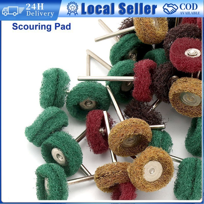 10PCS 3.0mm Mini Brush Scouring Pad Abrasive Wheel Nylon Fiber Grinding ...