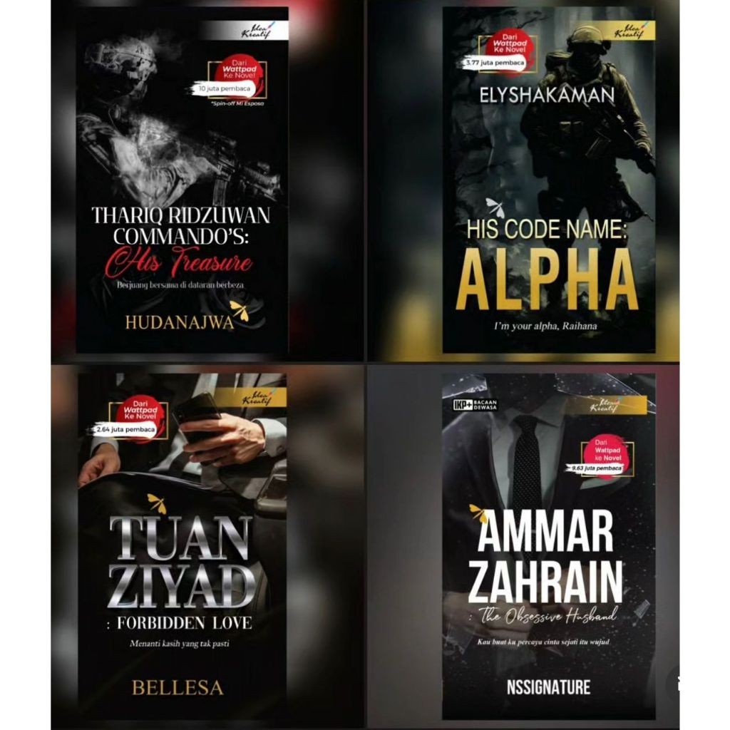 Idea Kreatif - Novel Ammar Zahrain My Obsessive Husband | Novel Tuan ...