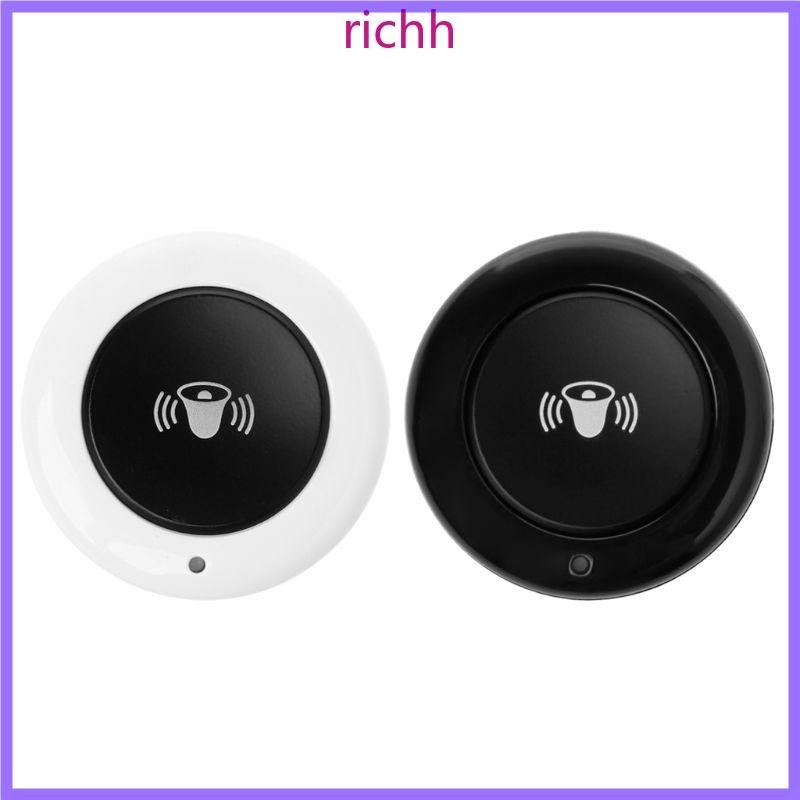 Richh Round Shape 1-Channel Button RF Transmitter Remote Control 433 ...