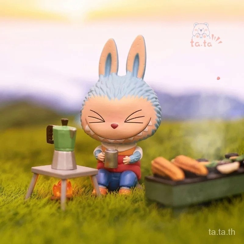 Labubu elf wilderness travel series kawaii labubu the monsters figures ...