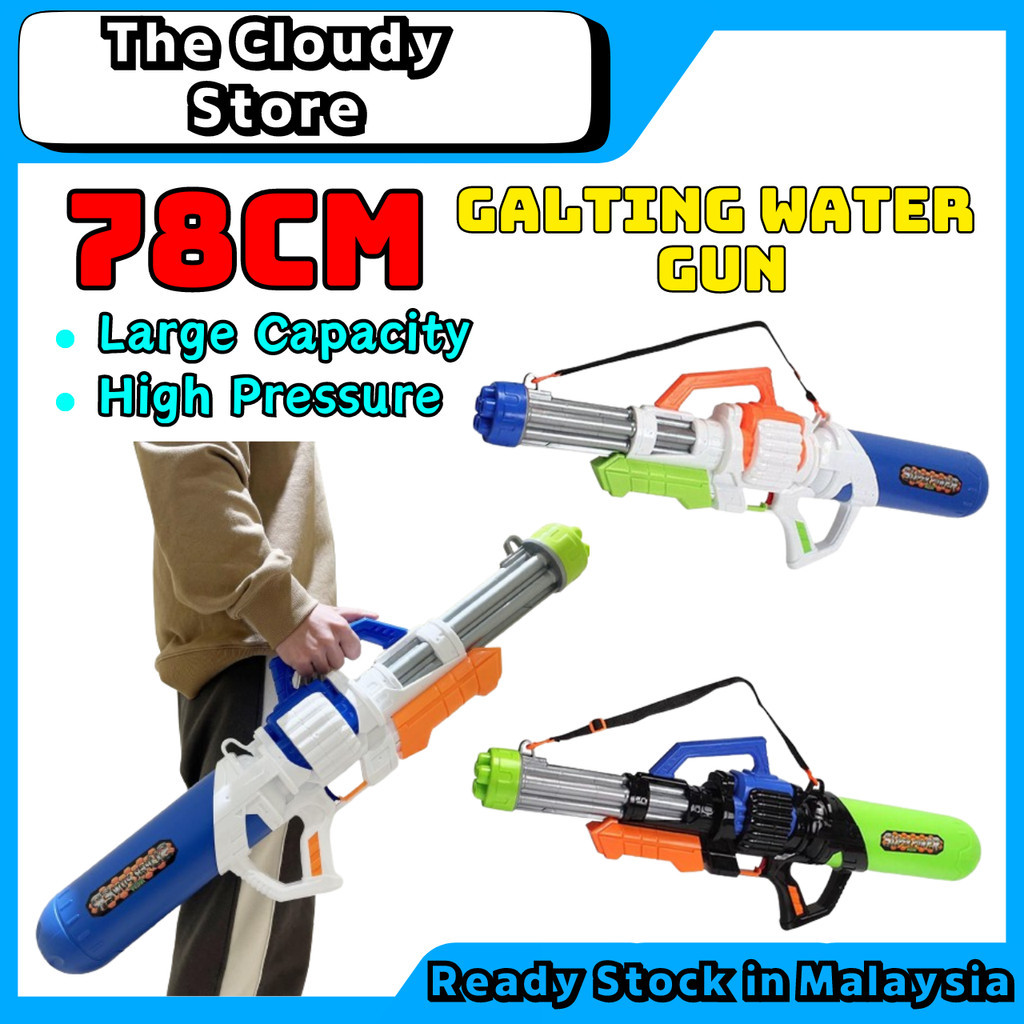 Ready Stock !!! 78Cm High Pressure Long Range Galting Water Gun Kids ...