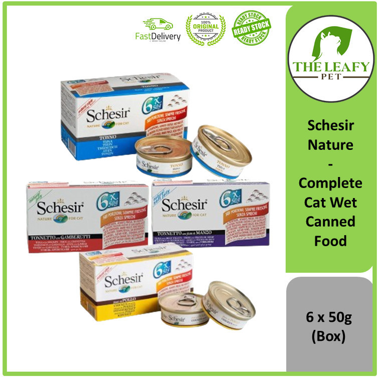 Schesir Nature for Cat ( Complete Cat Wet Canned Food ) - 6 x 50g BOX | Shopee Malaysia