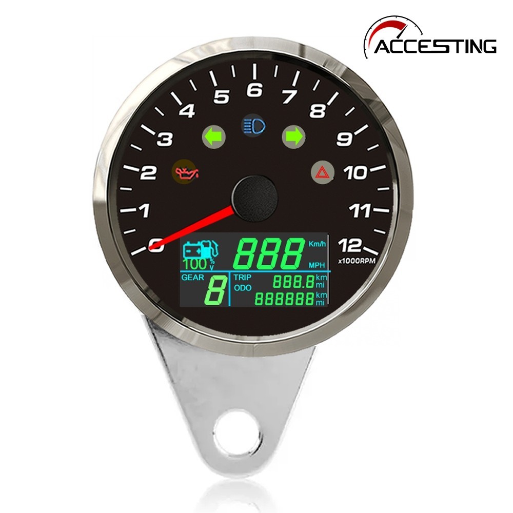 85mm Multi-function G-P-S Electronic Speedometer，Waterproof Adjustable ...