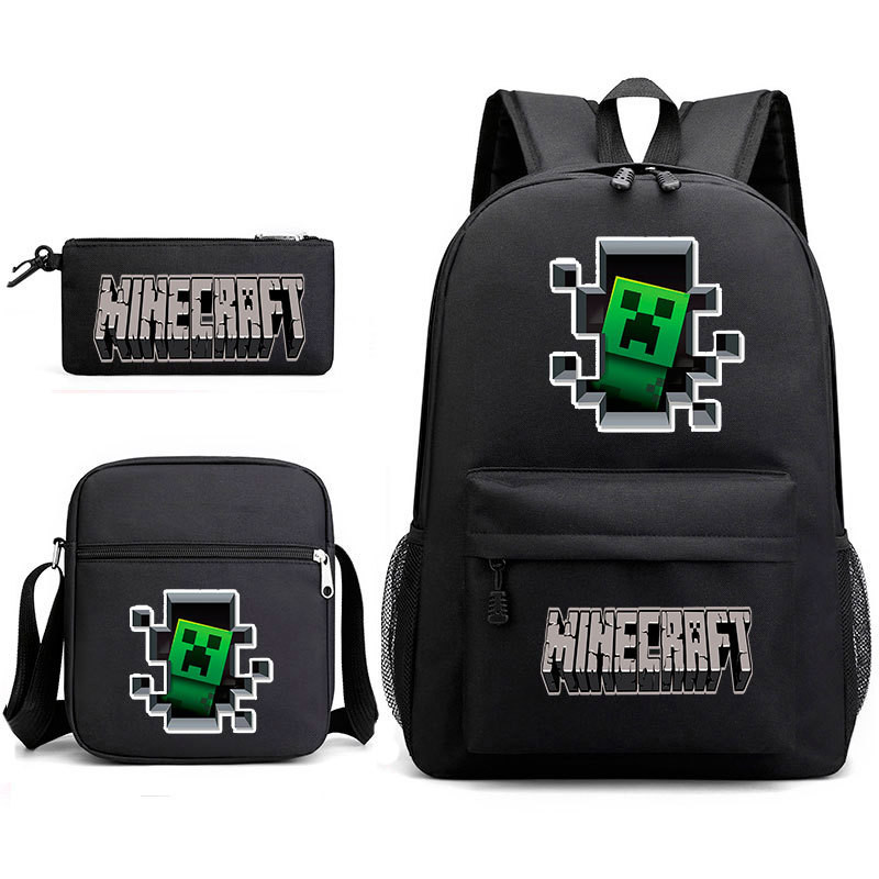 Minecraft Creeper Backpack School Bag Sports Mine Craft Boys Girls Back ...