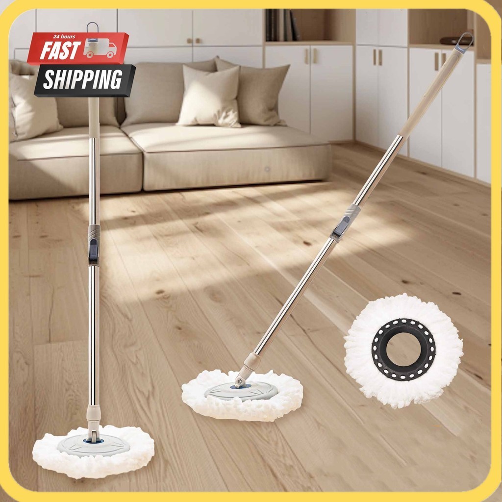 Spin Mop Head Handle Stainless Steel Spin Mop Parts Accessories Alat ...