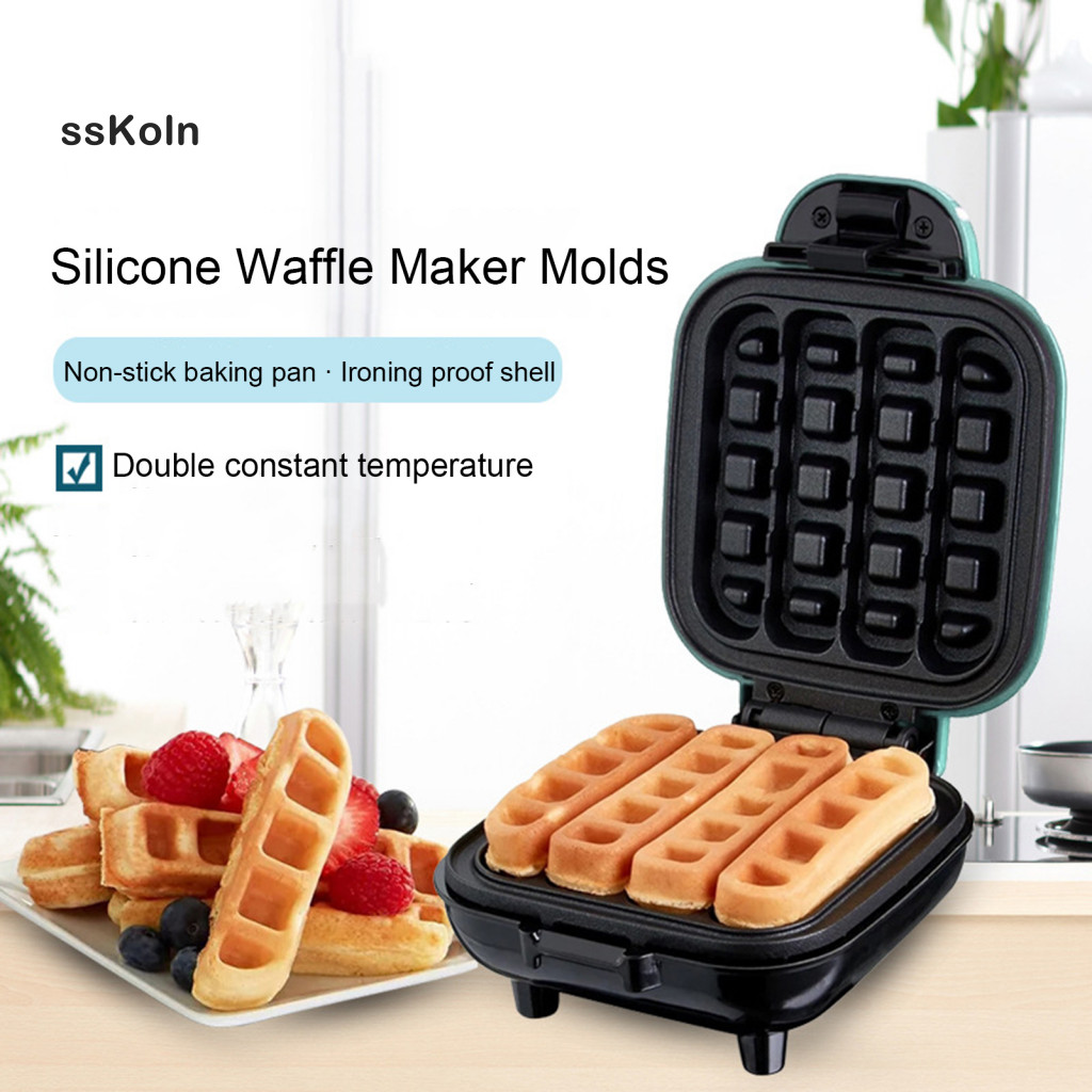 SSK_ Ecooking Mold Waffle Iron Mold Non-stick American Style Waffle ...