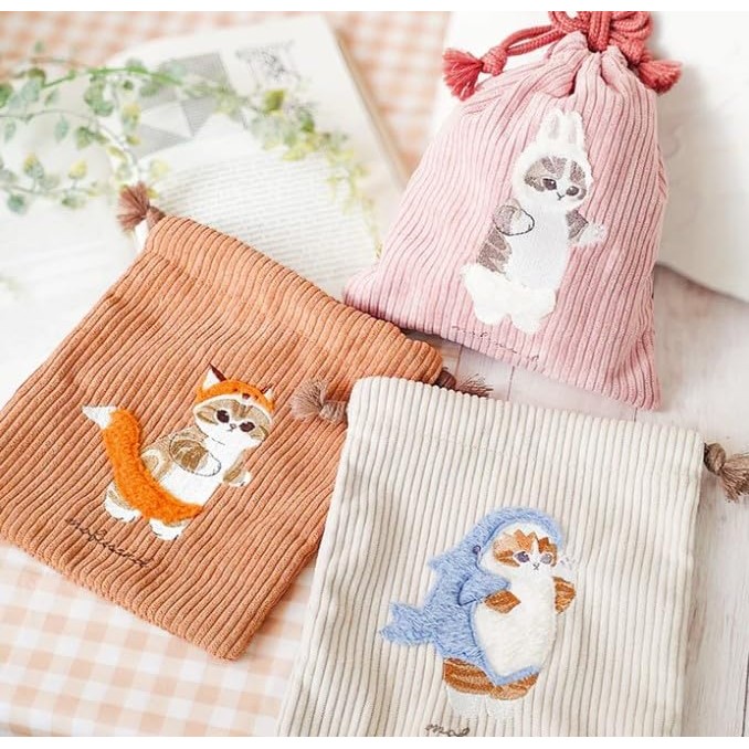 Mofusand Rabbit Embroidered Pouch Bag Direct From Japan | Shopee Malaysia