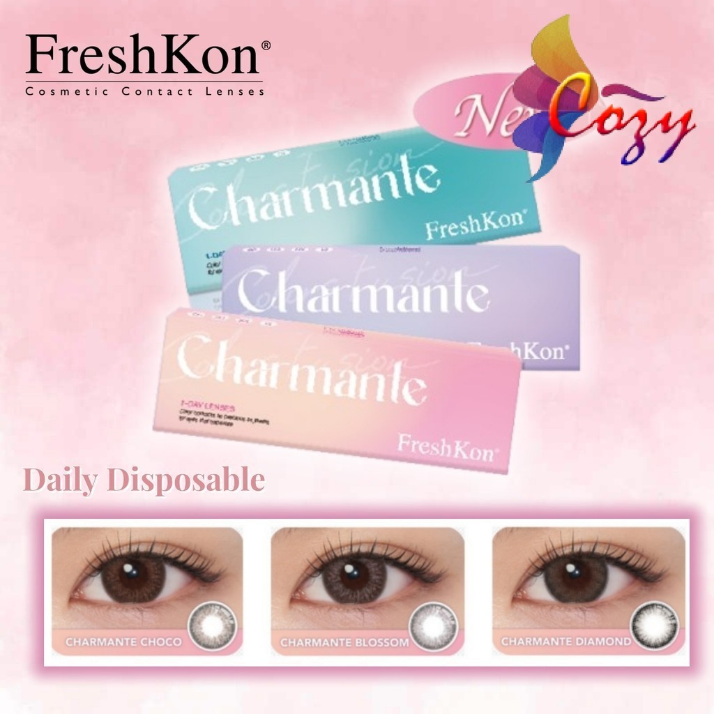 ( 10 PCS ) Freshkon Charmante 1 Day Daily Disposable Cosmetic Color ...