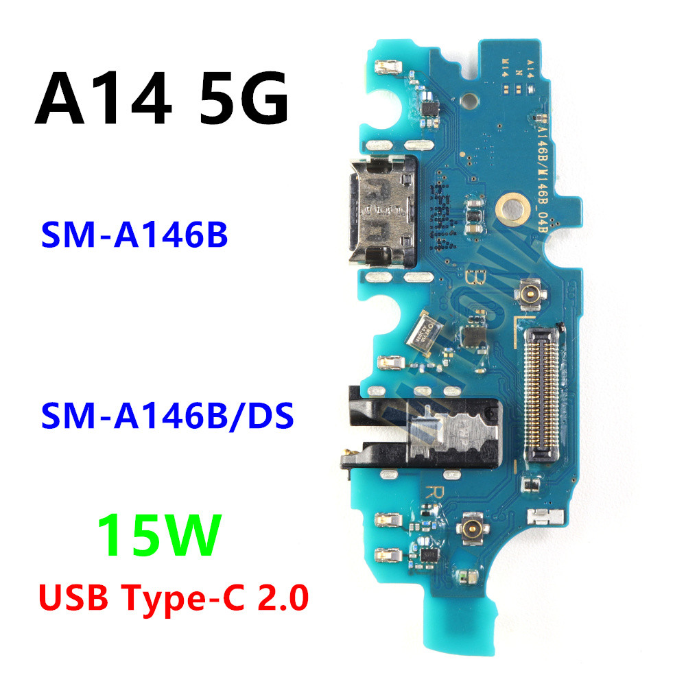15W USB Type-C Fast Charging Port Board For Samsung Galaxy A14 5G SM-A146B, A146B/DS USB Power ...