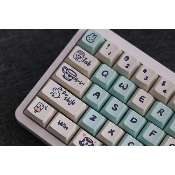 cherry mx keycaps keycaps custom keycaps Big White Rabbit Toffee Keycap ...