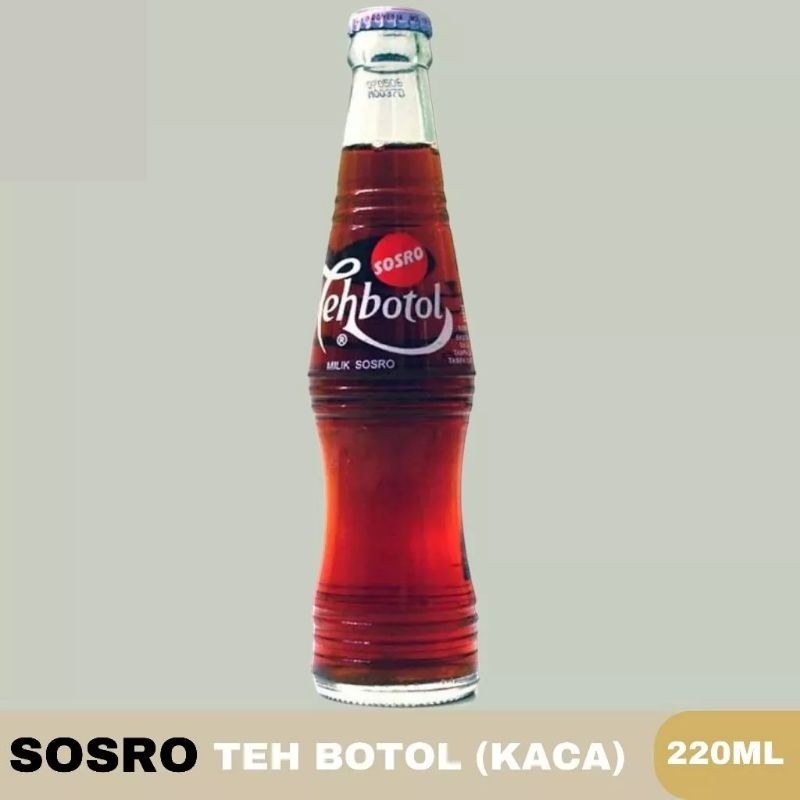 Teh Botol Sosro/Botol Kaca kemasan 220ml. | Shopee Malaysia