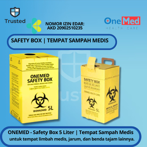 Onemed - Safety Box 5 Liter | Medical Trash Can | Shopee Malaysia