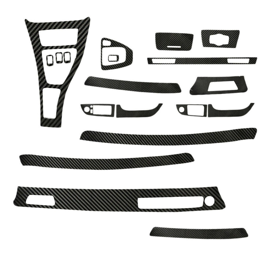 (BABYCITY-MY) 3D Interior Carbon Fiber Vinyl Trim Decal Fit for BMW 3 ...