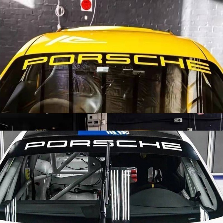 Factory Ready Stock PORSCHE PORSCHE Front Windshield Sunshade Sticker ...