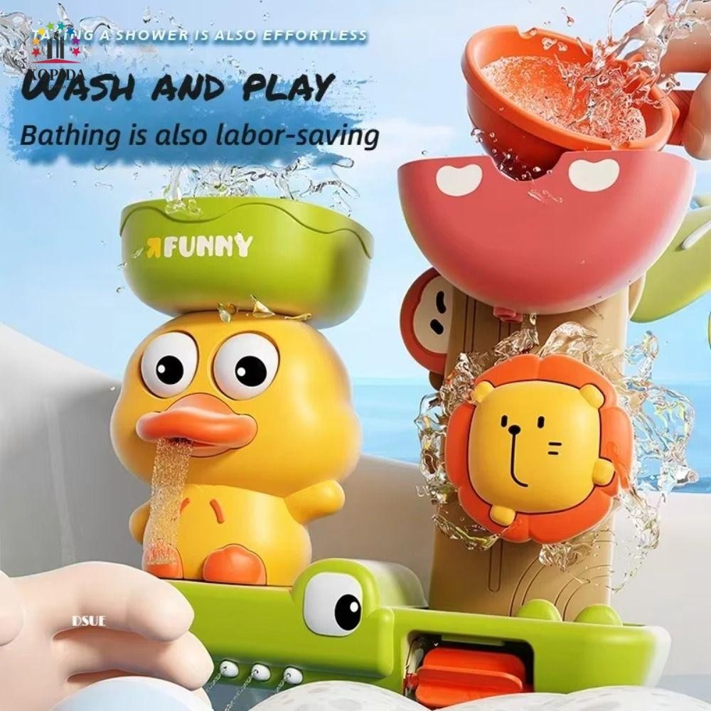 WILLIS Baby Spin Top Bath Toys, Wall Suction Cup Crocodie Rotating ...