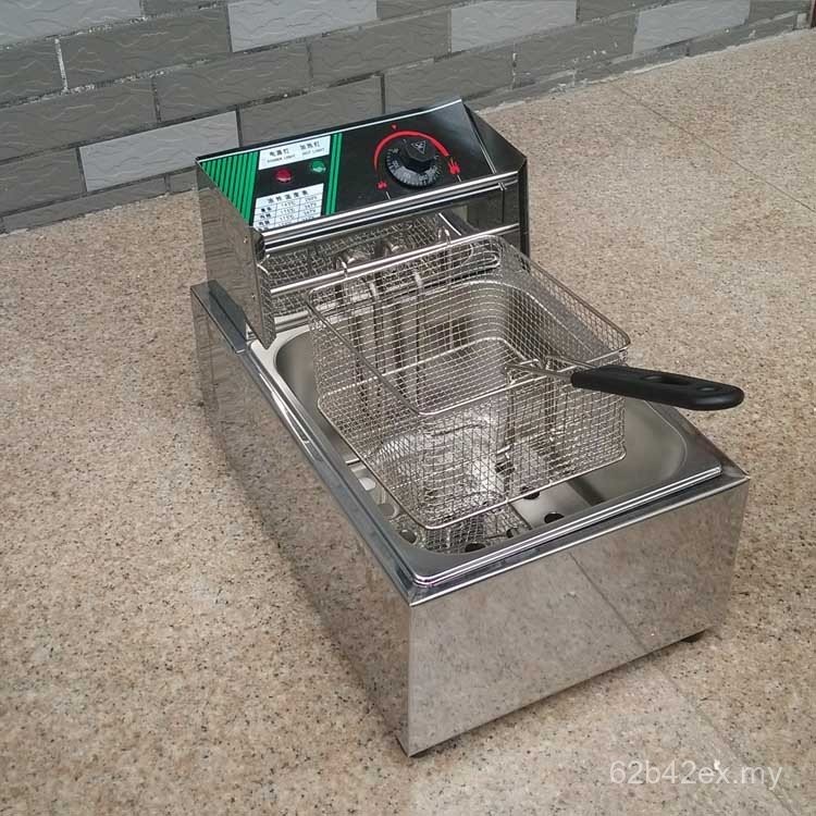 Tangki tunggal komersial saringan tunggal penggorengan elektrik ...