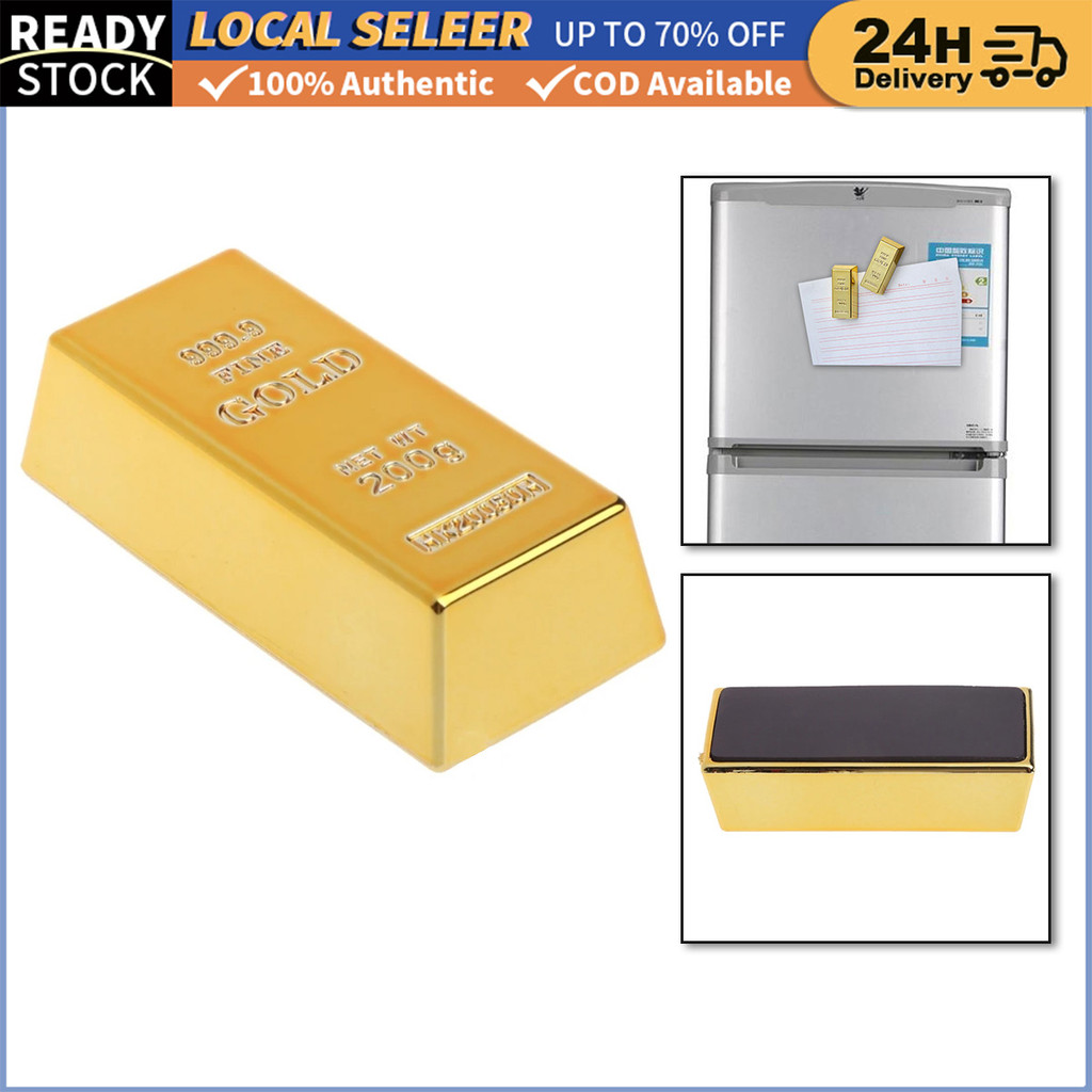 Magnet gold brick bars Removable Whiteboard Magnets Kitchen Home ...