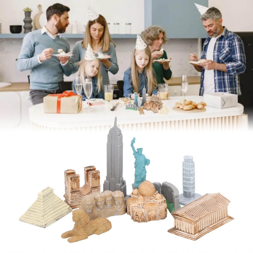 Kkala Miniatures of World Famous Buildings Set Life As 10 Pieces City ...