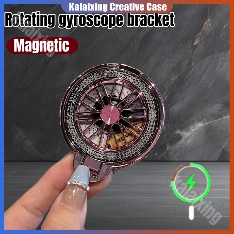 Rotating Gyroscope Phone Stand Decompression Brackets Back Adhesive ...