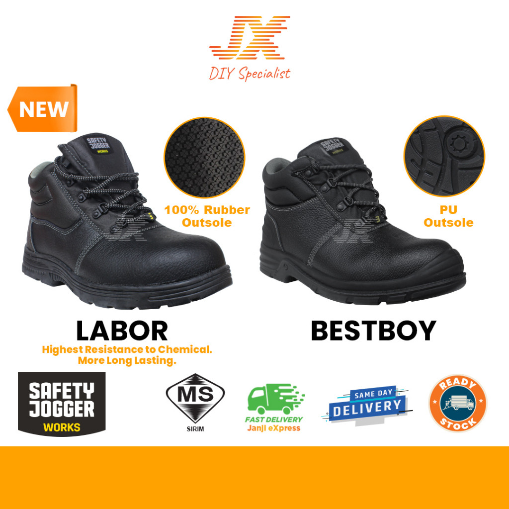 Safety Jogger Bestboy Enhanced Edition S3 SIRIM Mid Cut Safety Shoes Safety Jogger Labor S3 ...