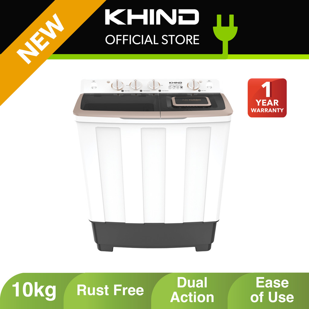 Khind Mesin Basuh Semi-Automatik | Semi Auto Washing Machine (10KG ...