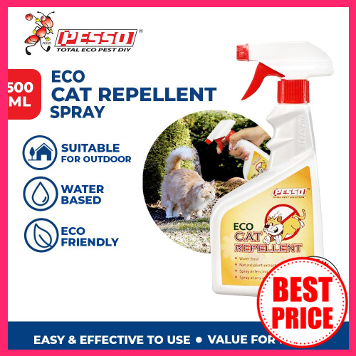 Pesso Eco Cat Repellent Liquid Spray 500ML - A Cat Deterrent Spray that ...