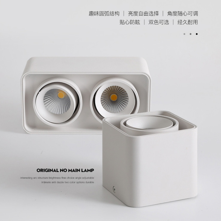 Surface mounted rounded corner spotlight CRI95 ceiling light high ...