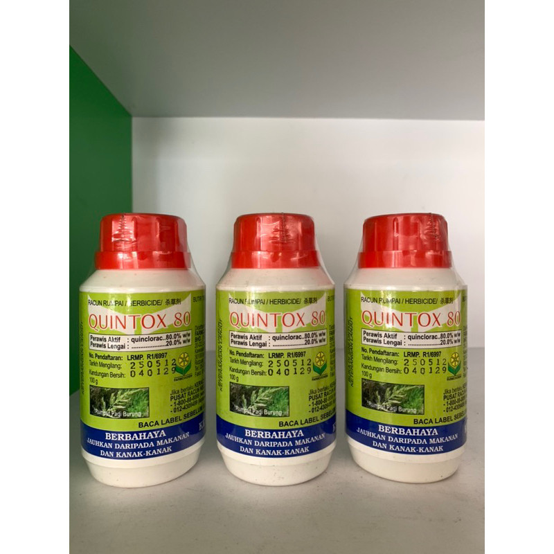[ORIGINAL] 100G & 250G QUINTOX 80 Farmcochen / Herbicide / RACUN RUMPAI ...